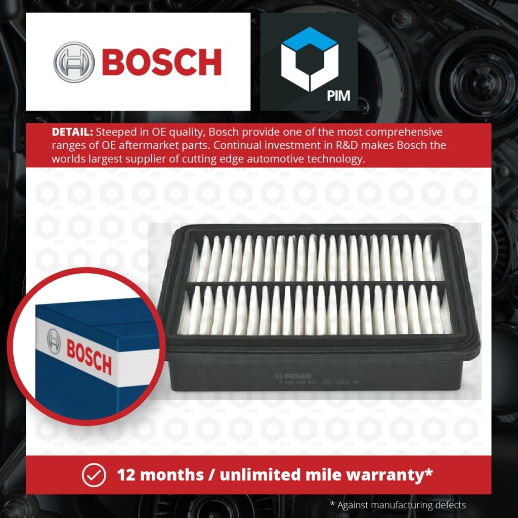 Air Filter Fits MAZDA 3 1.5 1.5d 2013 on Bosch P501133a0 P501133a0y05 ...