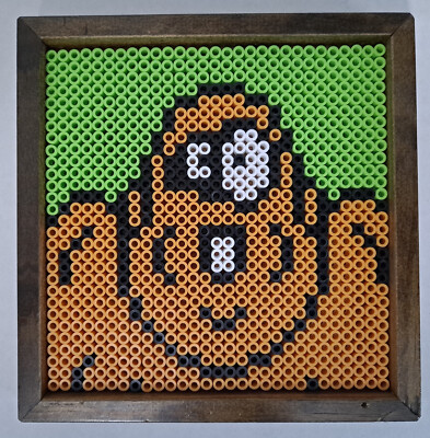 King Hippo perler fuse bead framed wall art, Punchout, NES, ready to ...