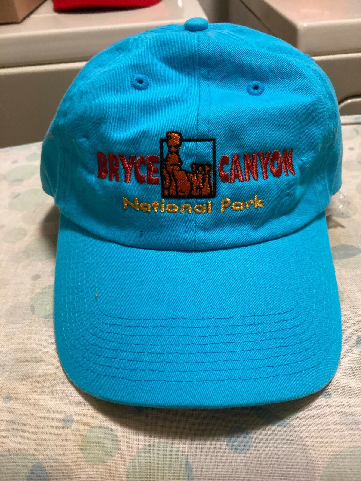 Bryce Canyon National Park Utah Hat Cap Aqua Blue/Tea… - Gem