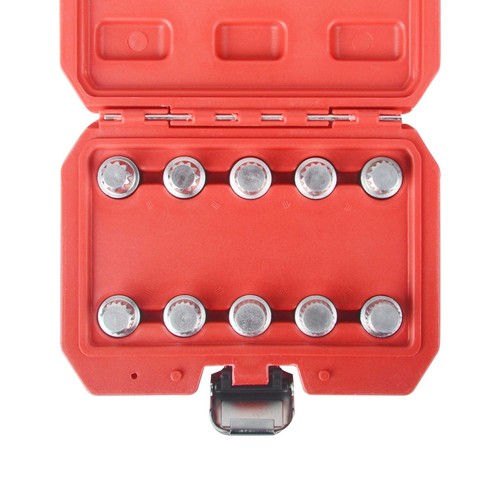 10pc Vw Audi Seat Skoda Locking Wheel Nut Key Socket Set Unique Spline ...