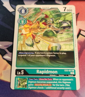 x1 Digimon Digital Hazard RAPIDMON EX2-027 Green Uncommon | eBay