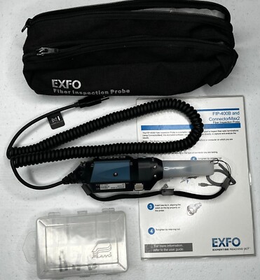 EXFO FIP-430B Fiber Optic Inspection Microscope w/ 3 Adapters | eBay