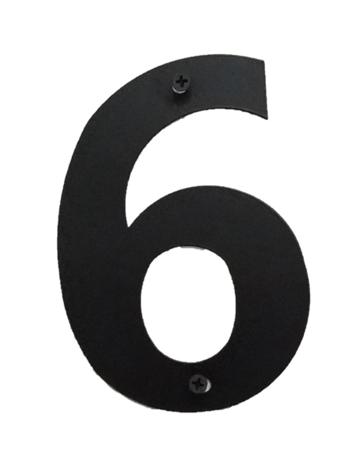 12 inch 0 to 9 Large Numbers Black Metal Iron Home House Street ...