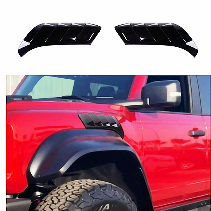 2022+ Ford Bronco Raptor Front Side Fender Vents Cover Exterior ...