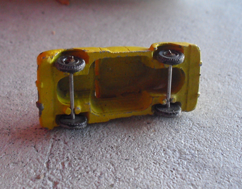 Vintage 1940s Lead Metal Yellow Sedan Car 1 7/8" Long LOOK | eBay