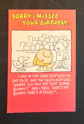vintage 1980s ZIGGY by Tom Wilson Greeting Card Comic Strip -Lot #11 | eBay