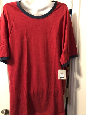 Men's Ringer Tee Shirt, GEORGE .. 2XL White or 3XL Red | eBay