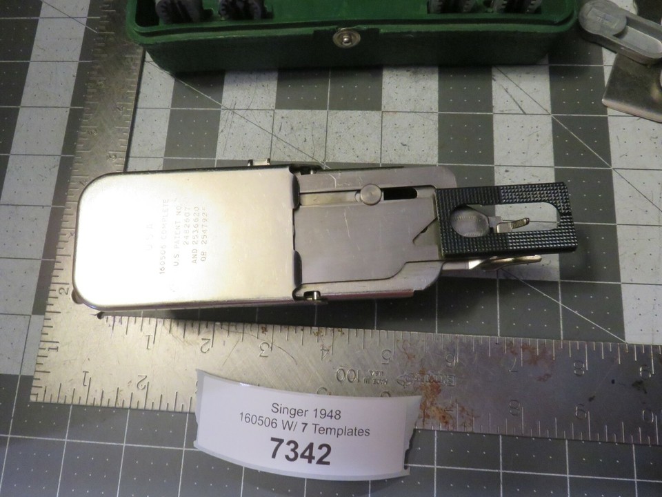 Singer Buttonholer / Monogrammer Sewing Attachment in Box Embroidery | eBay