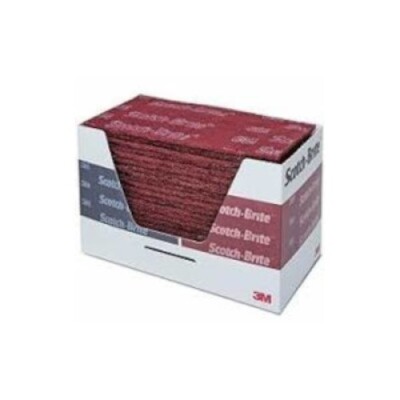 3M Scotch-Brite 64659 4.5" x 9" Very Fine Durable Flex Hand Pads, 25 ...