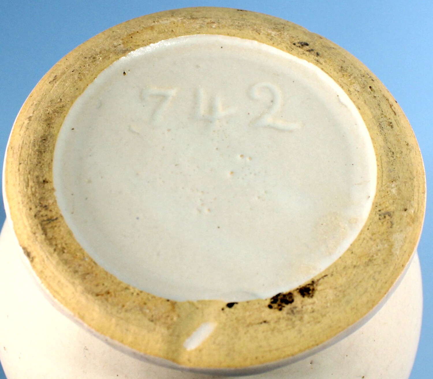 Vintage McCoy Pottery 8" Matte White #742 Vase Two Handles Good ...