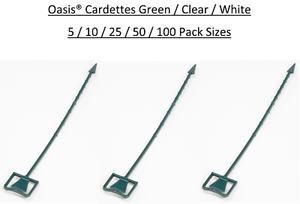 Oasis® Clear Green Cardettes Flower Card Holder Bouquets Florist ...