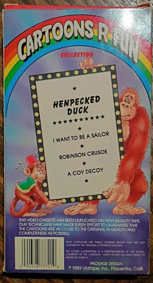Vintage "DAFFY DUCK- HENPECKED DUCK / CARTOONS R FUN VHS COLLECTION | eBay