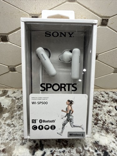 Sony Sports Bluetooth Wireless Stereo Headset WI-SP500 [ White ] NEW | eBay