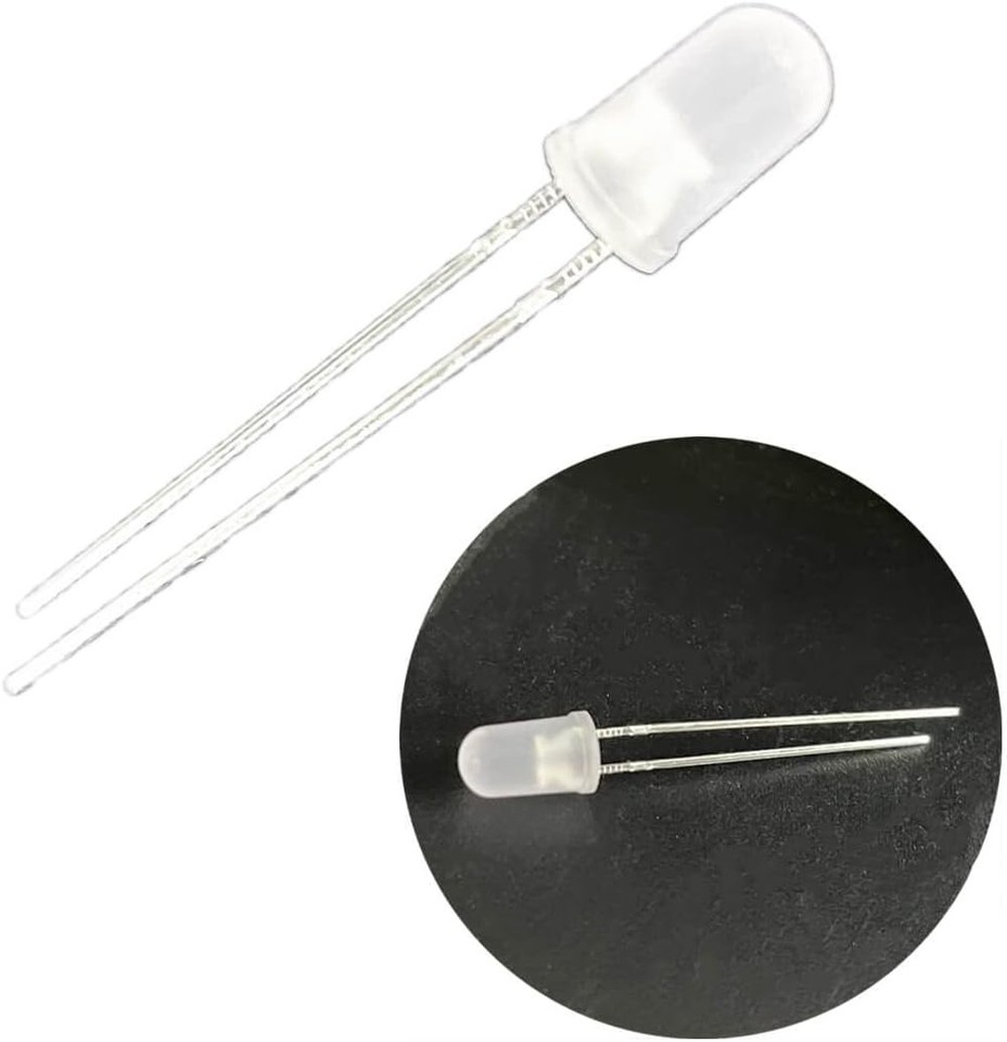 100PCS 5mm Dual Bi Color Polar Changing Red/Green Led Diffused LEDs 2 ...