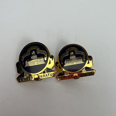 San Juan Semper Paratus Military Pin Pair | eBay