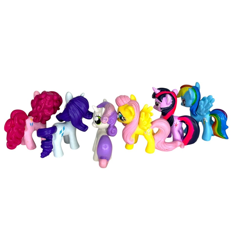 My Little Pony MLP Busy Book Figure Lot 2" Rainbow Dash Sweetie Belle ...