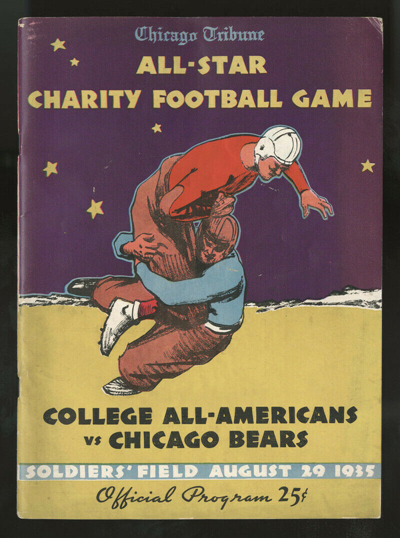 1935 CHICAGO BEARS FB PROGRAM GERALD FORD DON HUTSON BRONKO NAGURSKI ...
