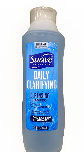 Suave Essentials Daily Clarifying Cleansing Shampoo 22.5 Fl Oz Family ...