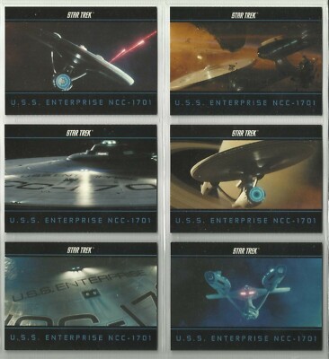 Rittenhouse 2009 Star Trek: The Movie ENTERPRISE Complete Set of 6 ...