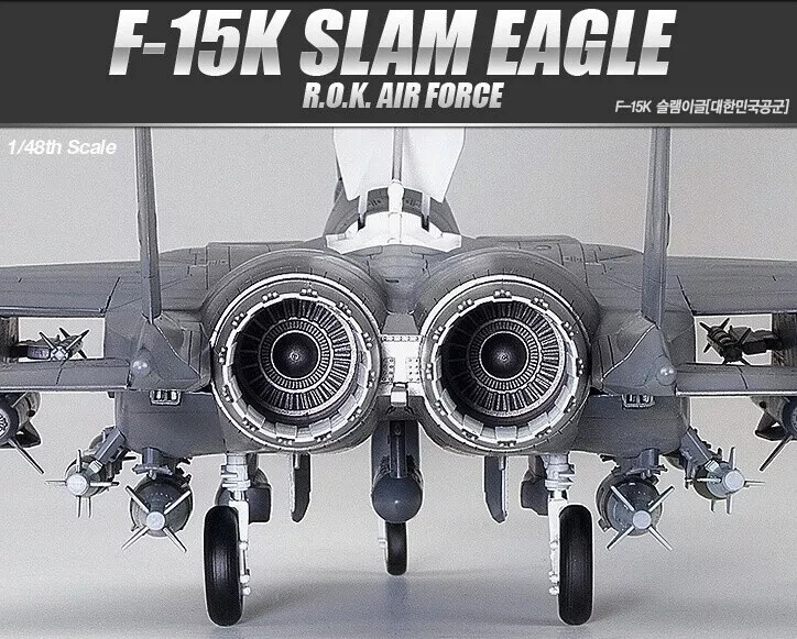 Academy #12213 1/48 F-15K SLAM Eagle ROK Air Force Plastic Model Kit ...