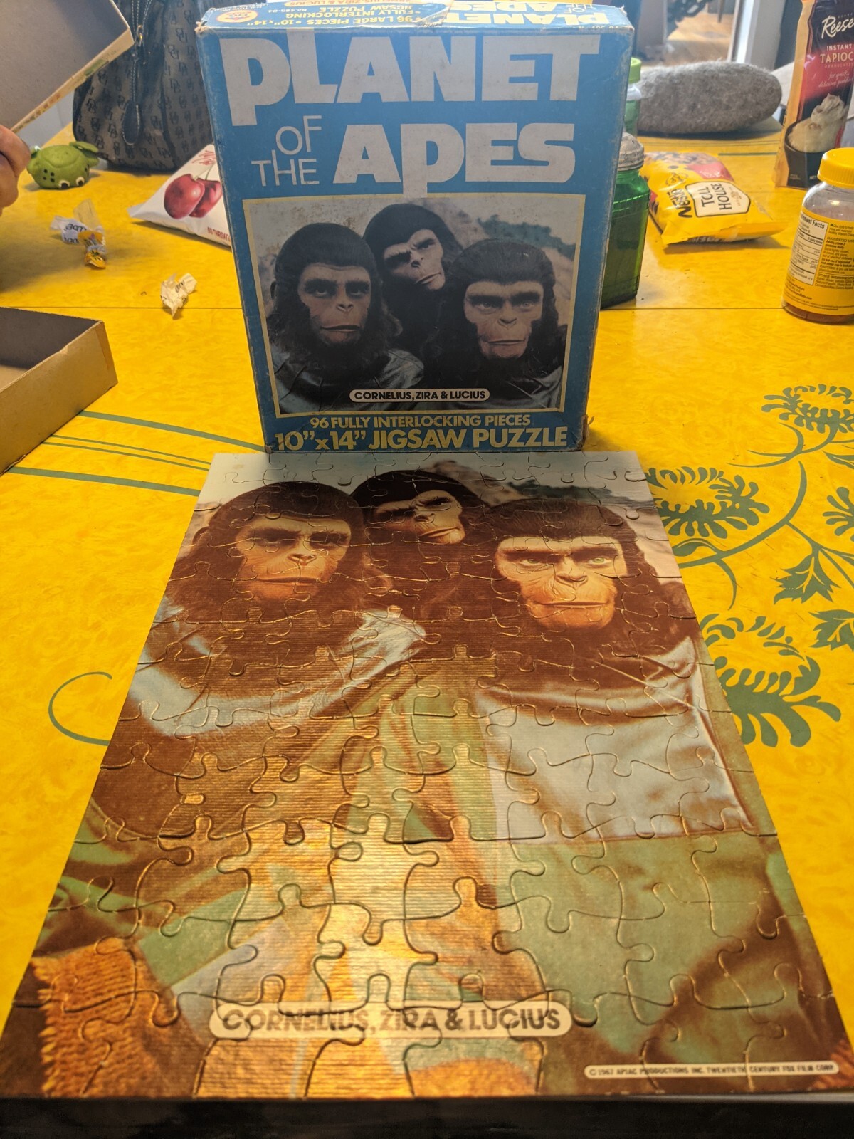Vintage Planet of The Apes Complete 96 pc Jigsaw puzzle 1960s HG Toys ...