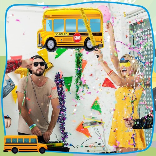School Bus Piñata Back to School Piñata First Day of School Decorations ...
