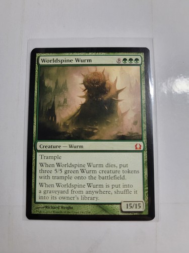 Worldspine Wurm Return to Ravnica NM Green Mythic Rare MAGIC MTG CARD ...