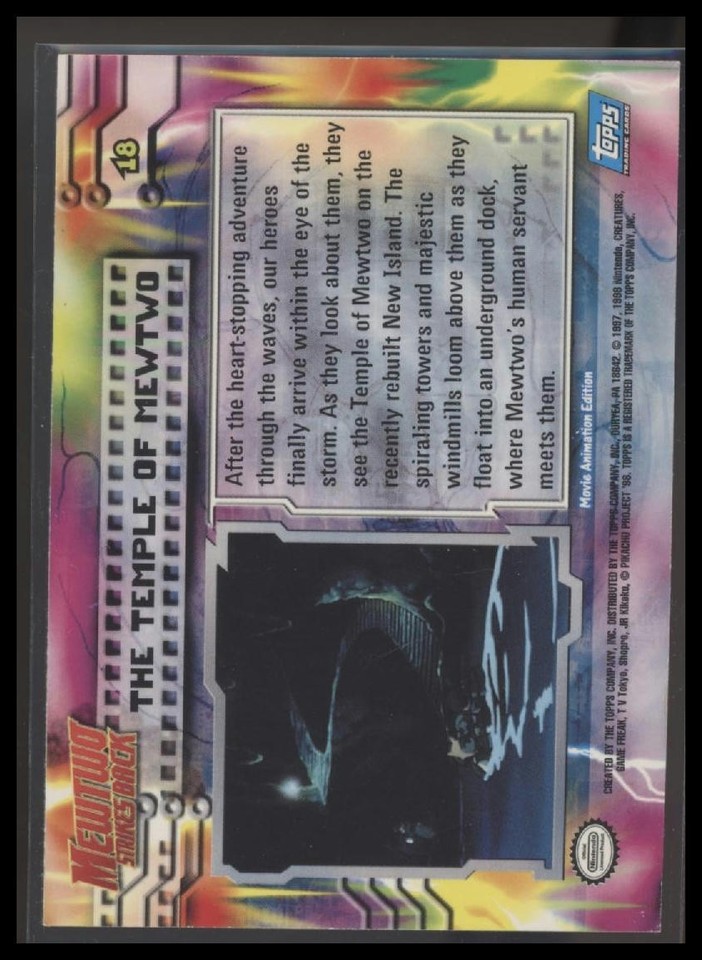 Pokemon 1999 Topps Movie Single Cards – Mewtwo Strikes Back – Vintage ...