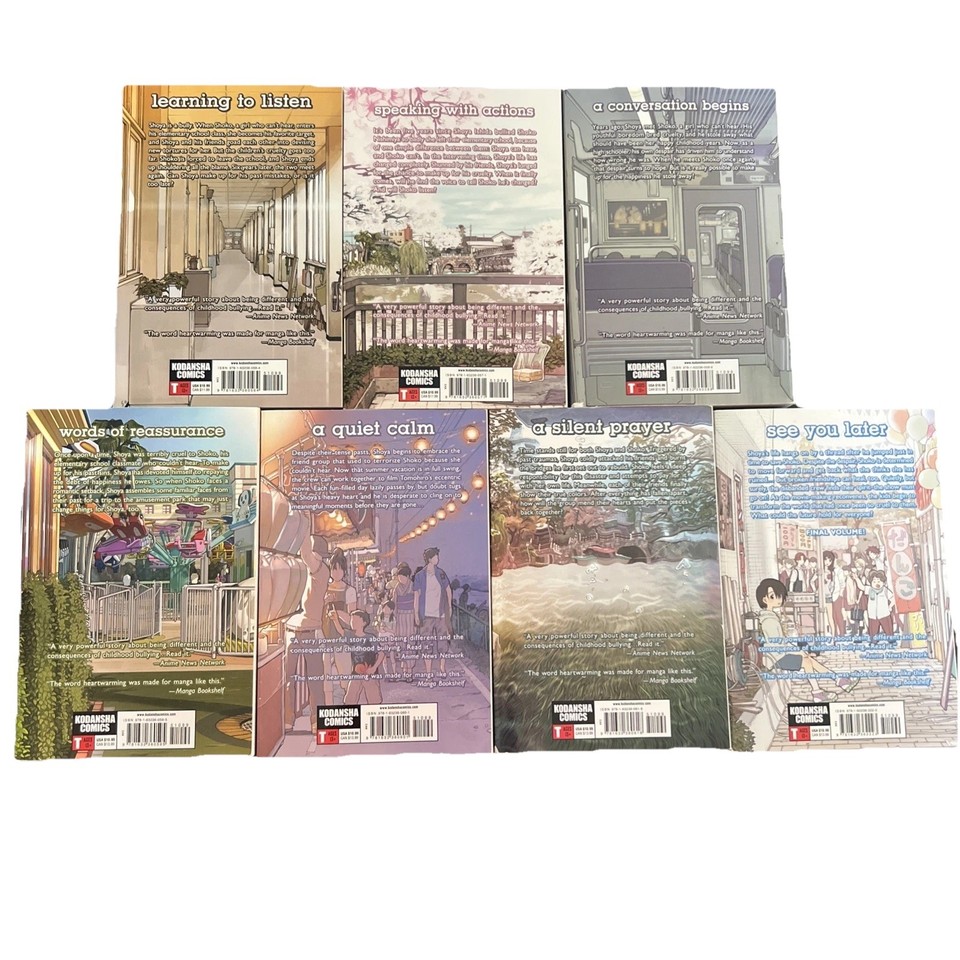 A Silent Voice Koe no Katachi Vol. 1-7 Complete Manga Set Japanese ...