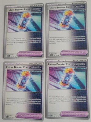 Pokémon TCG 4x Future Booster Energy Capsule 149/162 Temporal Forces ...