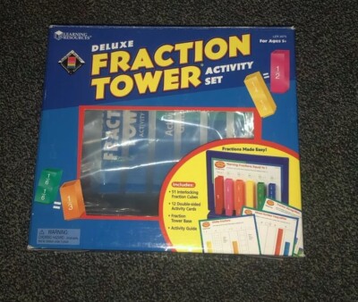 LEARNING RESOURCES Deluxe Fraction Tower Activity Set, Math ...