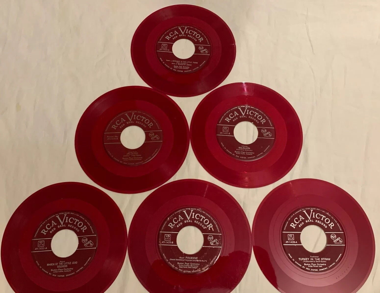 Boston Pops RCA Red Seal Record Lot Of 6 Arthur Fiedler Decent Vintage ...