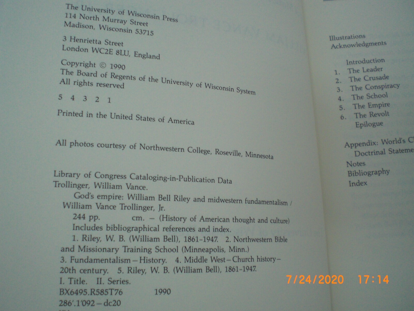 God's Empire William Bell Riley Paperback Signed? | eBay