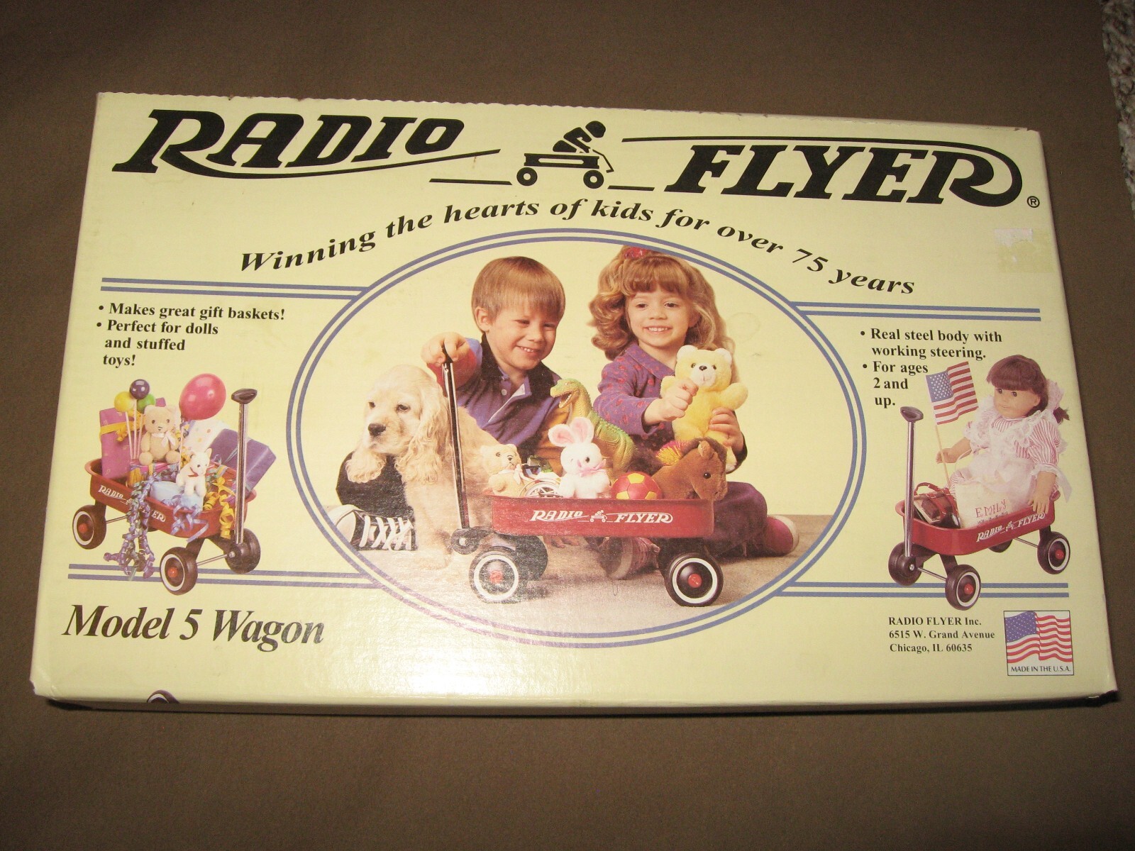 Radio Flyer Model 5 Kids Doll Stuffed Animal Toy Wagon ages 2+ USA, New ...