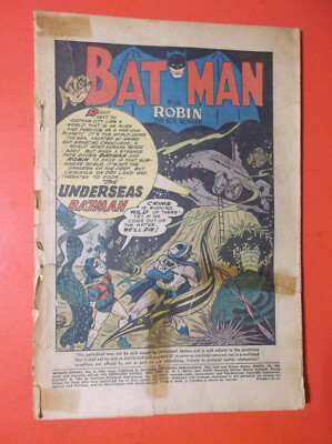 BATMAN ANNUAL # 2 - 1961 POOR - NO COVER, ROUGH SHAPE, COMPLETE BOOK | eBay