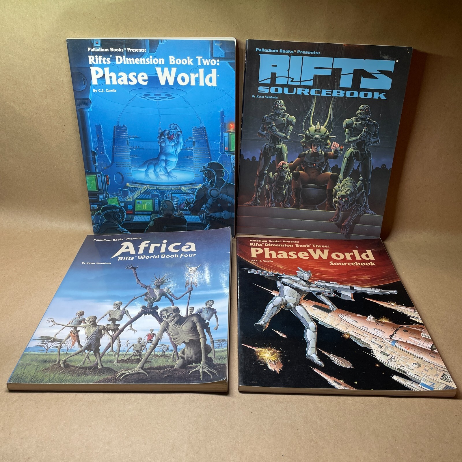 Lot of 4 Rifts Dimension Book Phase World Palladium Books Role Playing ...