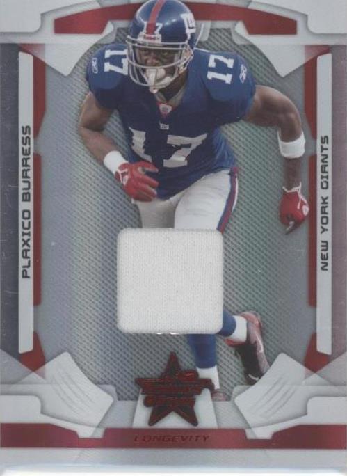 2008 Leaf Rookies & Stars Longevity - Plaxico Burress #64 Ruby ...
