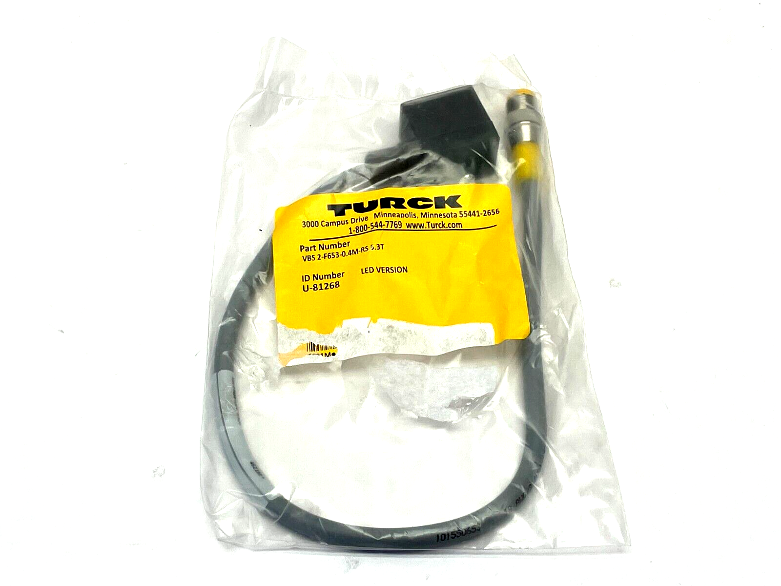 Turck VBS 2-F653-0.4M-RS 5.3T Valve Cordset U-81268 | eBay