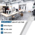 8 Pack LED Tube Light Bulbs G13 T8 4FT Bi-Pin 28W Garage Workshop LED ...