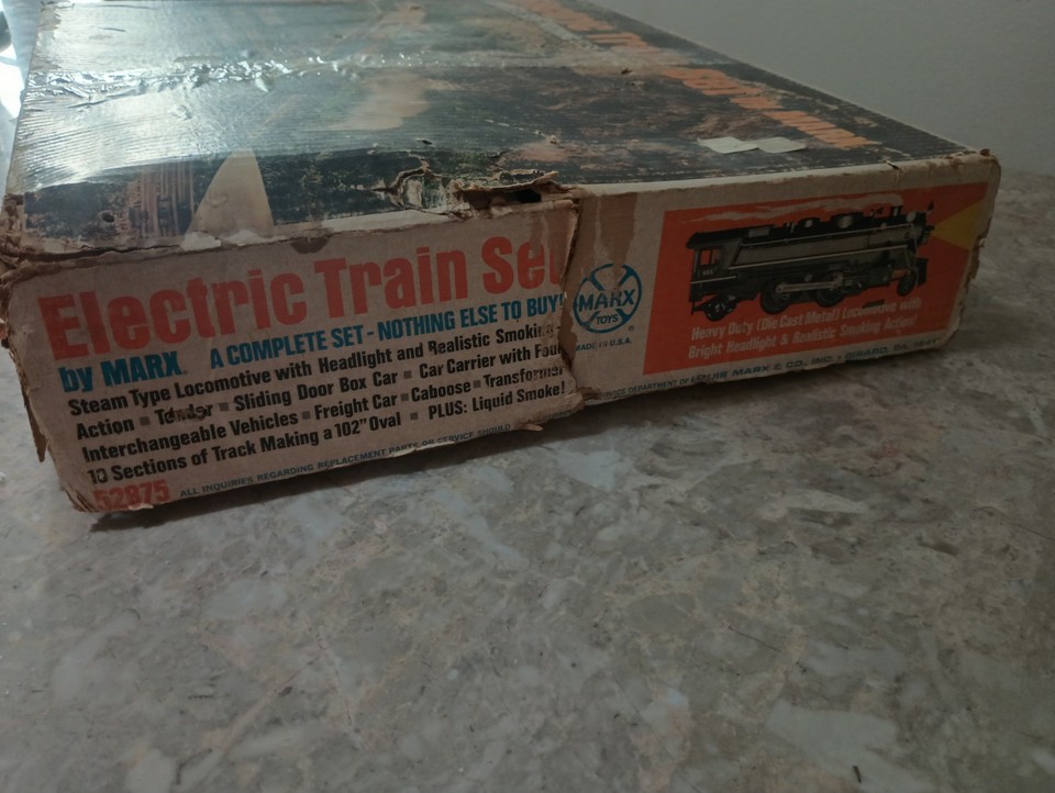 Vintage Marx 666 Steam Engine Train 52875 Set With Original Box ...