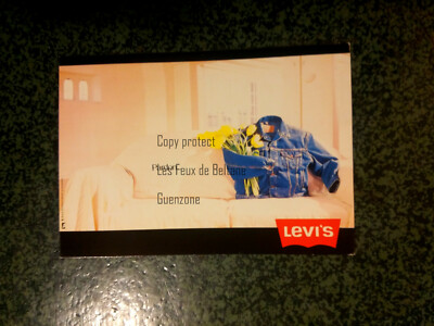 LEVI'S blouson Pardon fleurs pub advert carte postale postcard | eBay