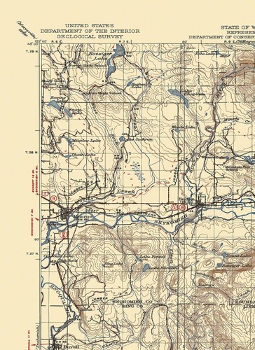 Topo Map - Sultan Washington Quad - USGS 1921 - 23 x 31.63 | eBay