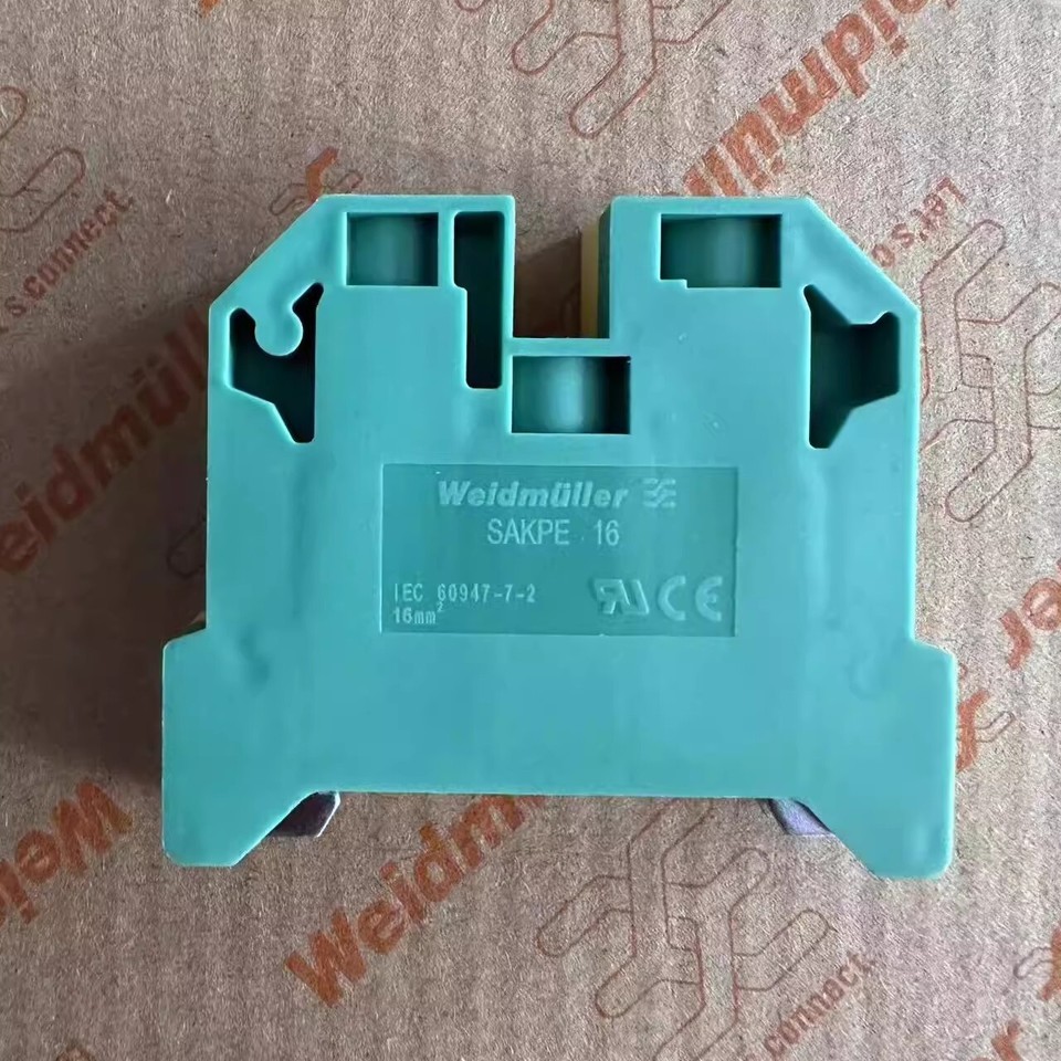 50pcs Weidmuller SAKPE 16 Yellow-green Ground Terminal Blocks ...
