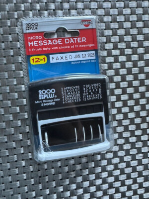 New Micro Message Dater with 12 Changeable Messages Cosco 2000 Plus ...