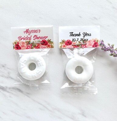 50 Personalized bridal shower mints, affordable favors, bridal shower ...