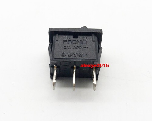 PRONIC BR Rocker Switch 3 Pins 2 Positions Momentary 6A 250VAC T85 Self ...