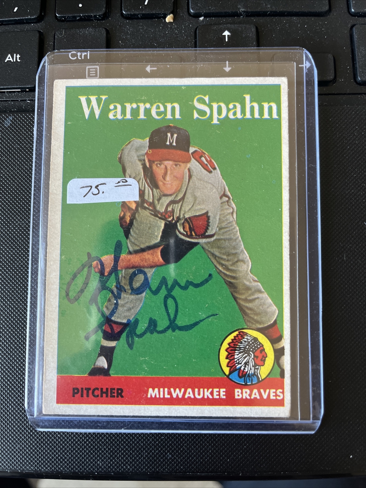 Warren Spahn Autographed Memorabilia | Signed Photo, Jersey ...
