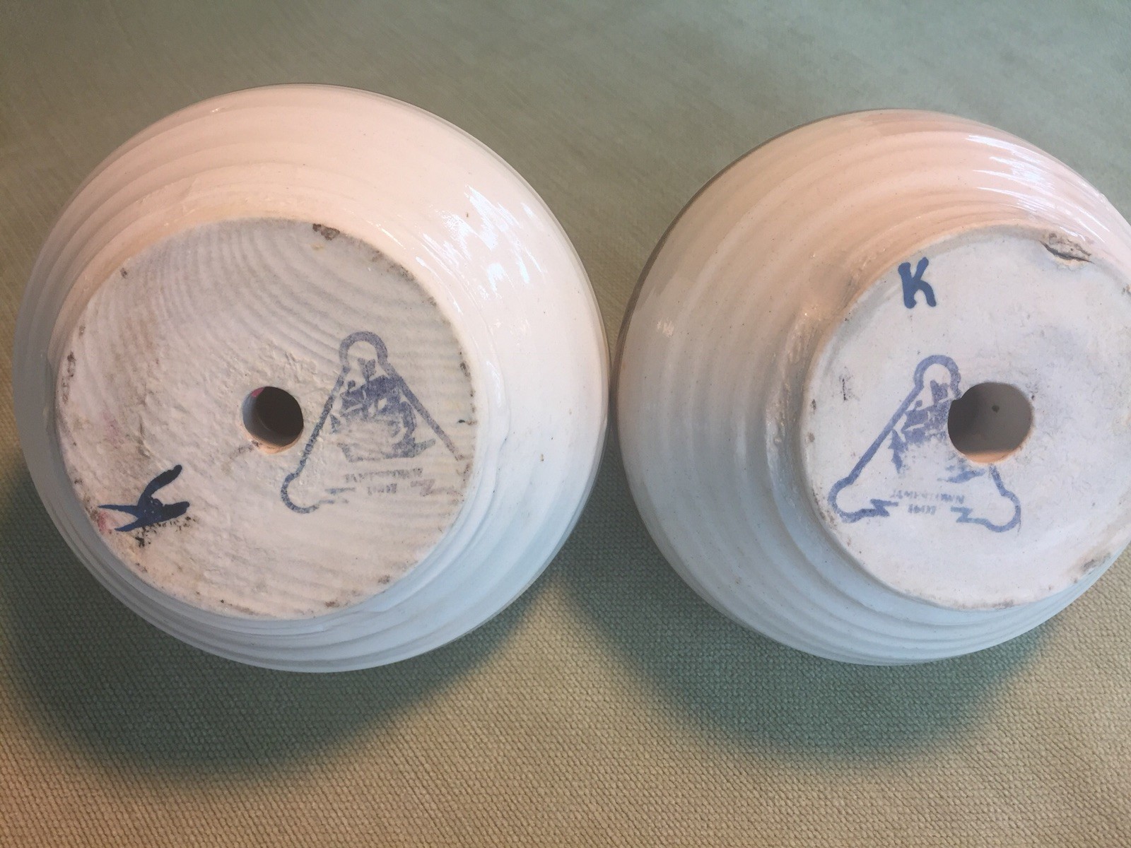 Jamestown Pottery Pair Of Candle Holders | eBay