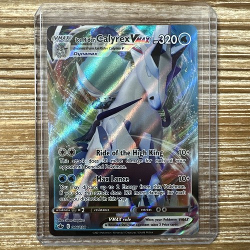 Ice Rider Calyrex VMAX 046/198 Ultra Rare Chilling Reign Pokémon Card ...