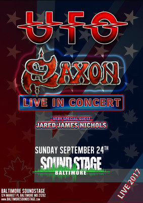 UFO / SAXON BALTIMORE 2017 CONCERT TOUR POSTER - Hard Metal, Classic ...